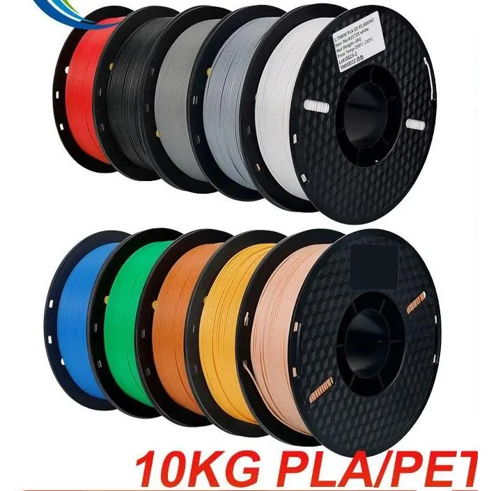 Bulk 3D Printer Filament Bundle - 10 Rolls (10KG/22lbs) 1.75mm PLA/PETG ...