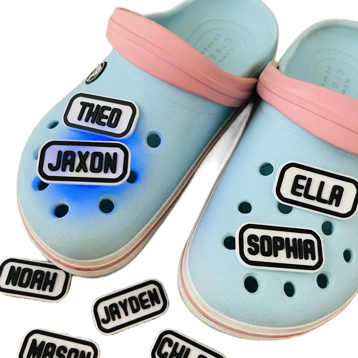 Custom 3D Printed LED Crocs Name Charms – Personalized Crocs Jibbitz ...