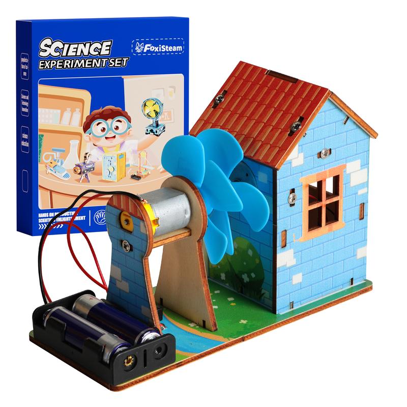 Kids Stem Toy Set, Wind Power Science Kit for Ages 6-14, Creative DIY ...
