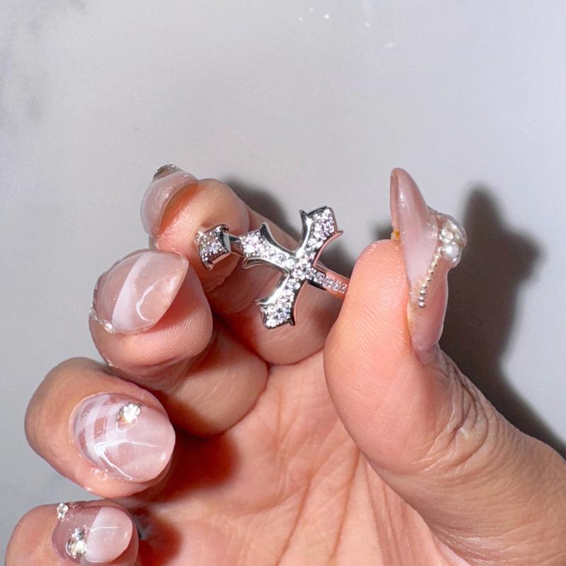 Cross Faith Ring - Adjustable Inspirational Jewelry - TikTok Shop