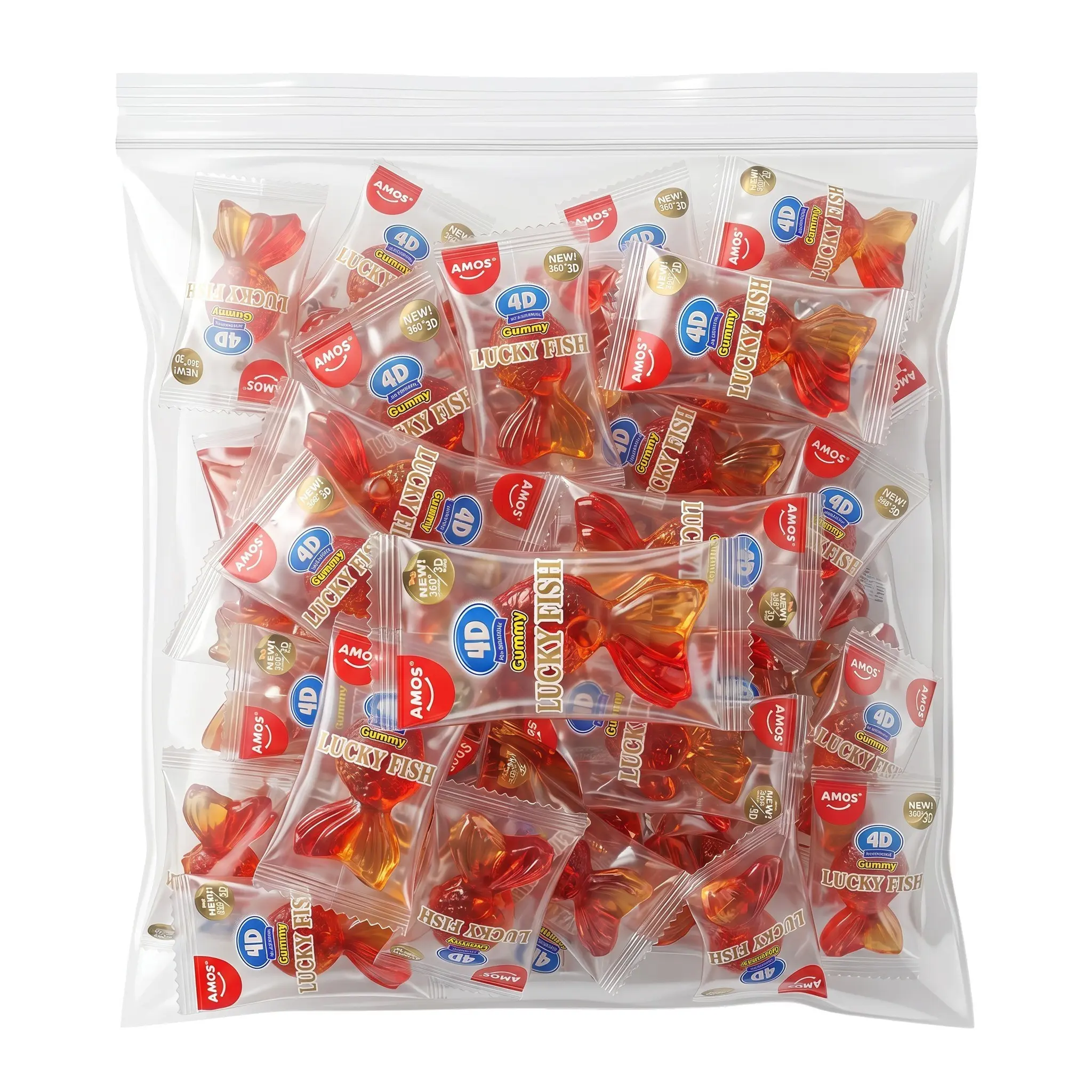 4D Ultra Realistic Lucky Fish, 1 lb Bag | Juice filled, Indivually ...