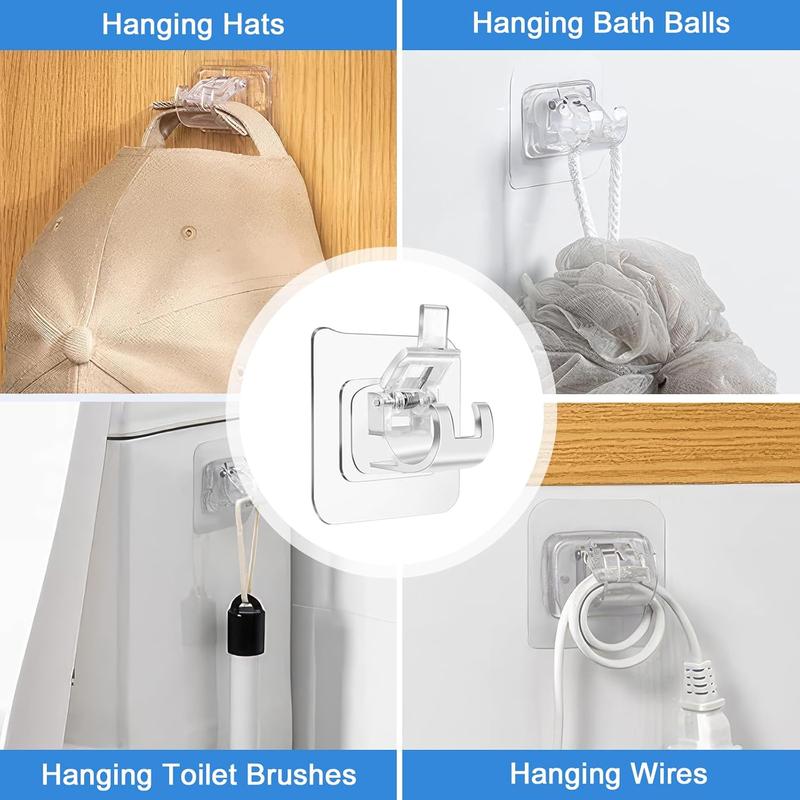 12PCS No Drill Curtain Rod Brackets Self Adhesive Curtain Rod Holder No ...