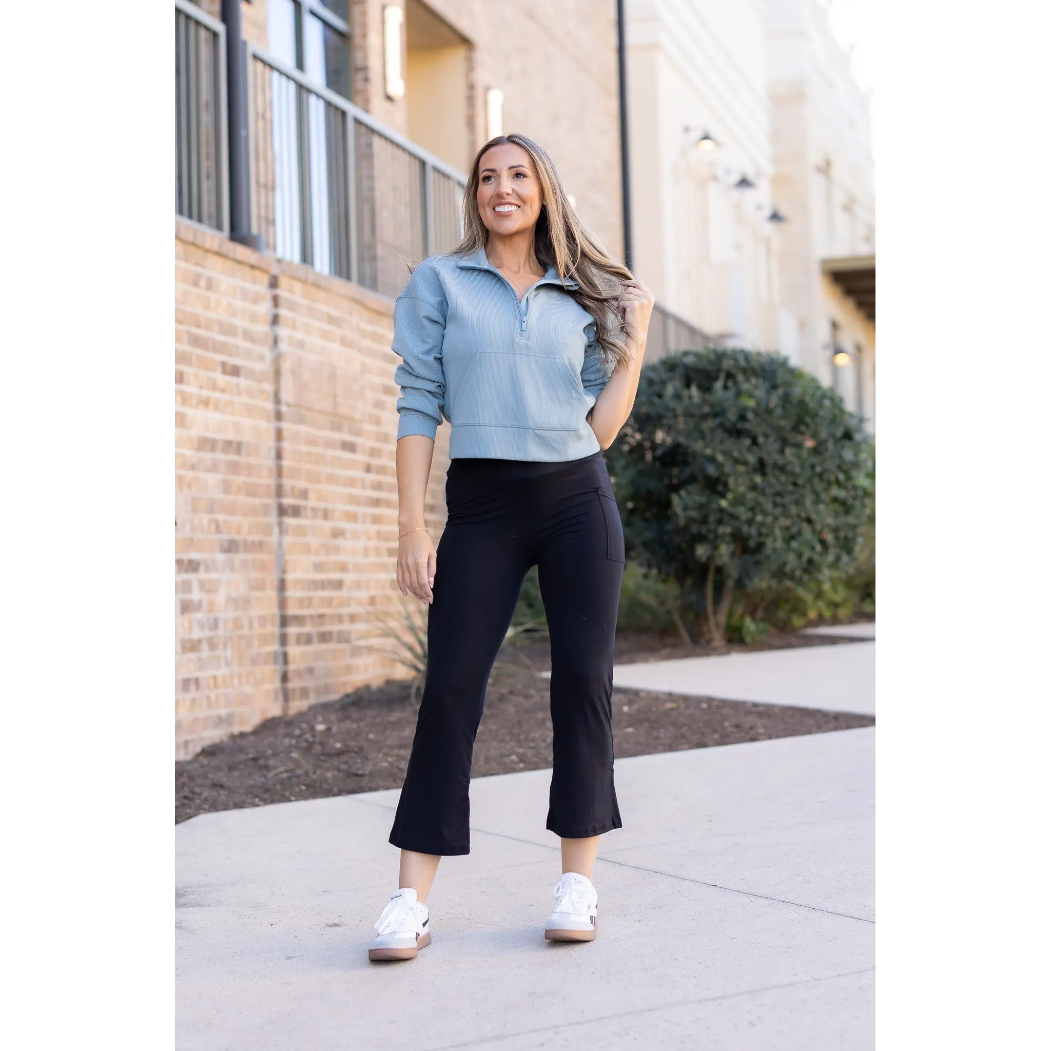 Delilah - Kick Flare Leggings with Pockets - TikTok Shop