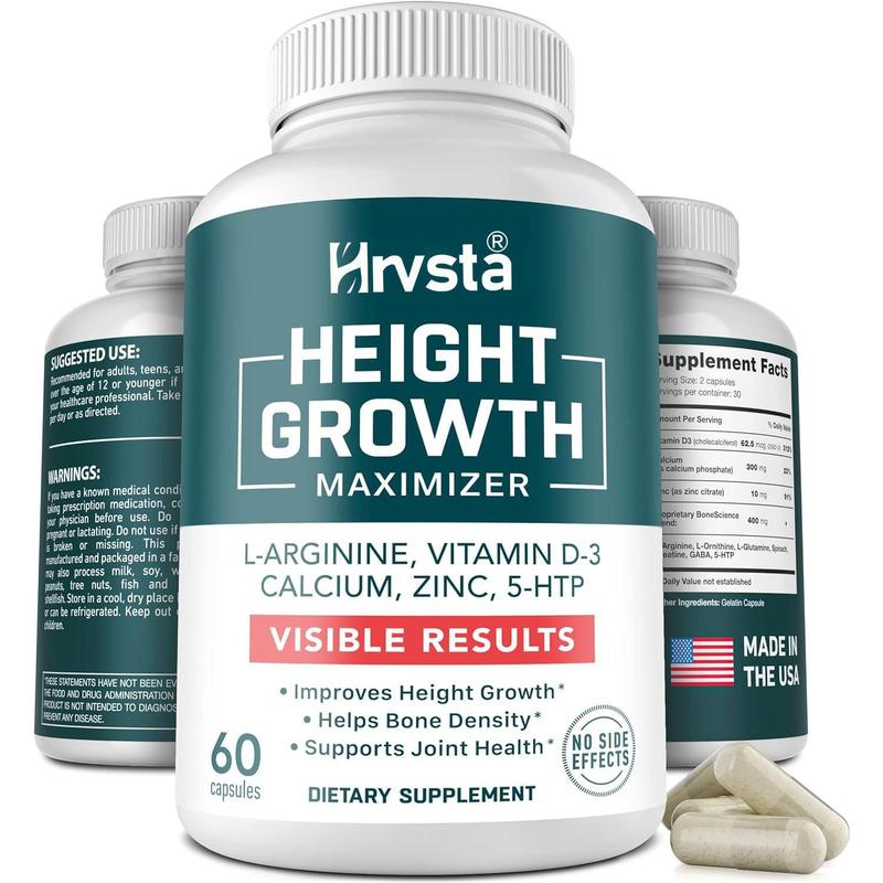 HRVSTA Heightener Capsules – Natural Supplement for Bone Strength and ...