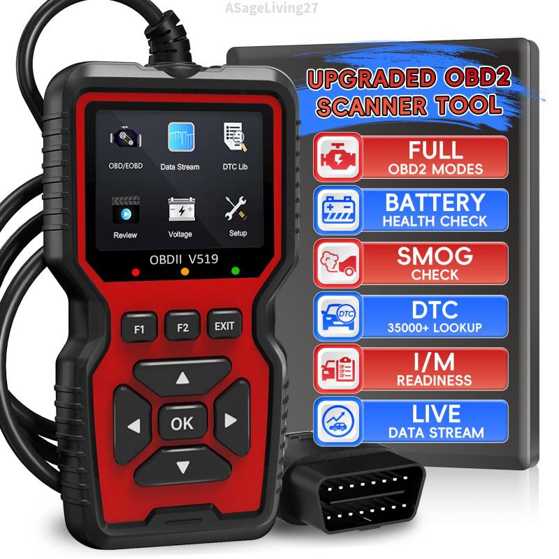 Scanner Live Data Professional Mechanic OBDII Diagnostic Code Reader ...