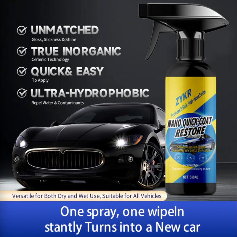 ZYKR Car Nano Quick-Coat Restore-Coating Spray Advanced Automobile ...