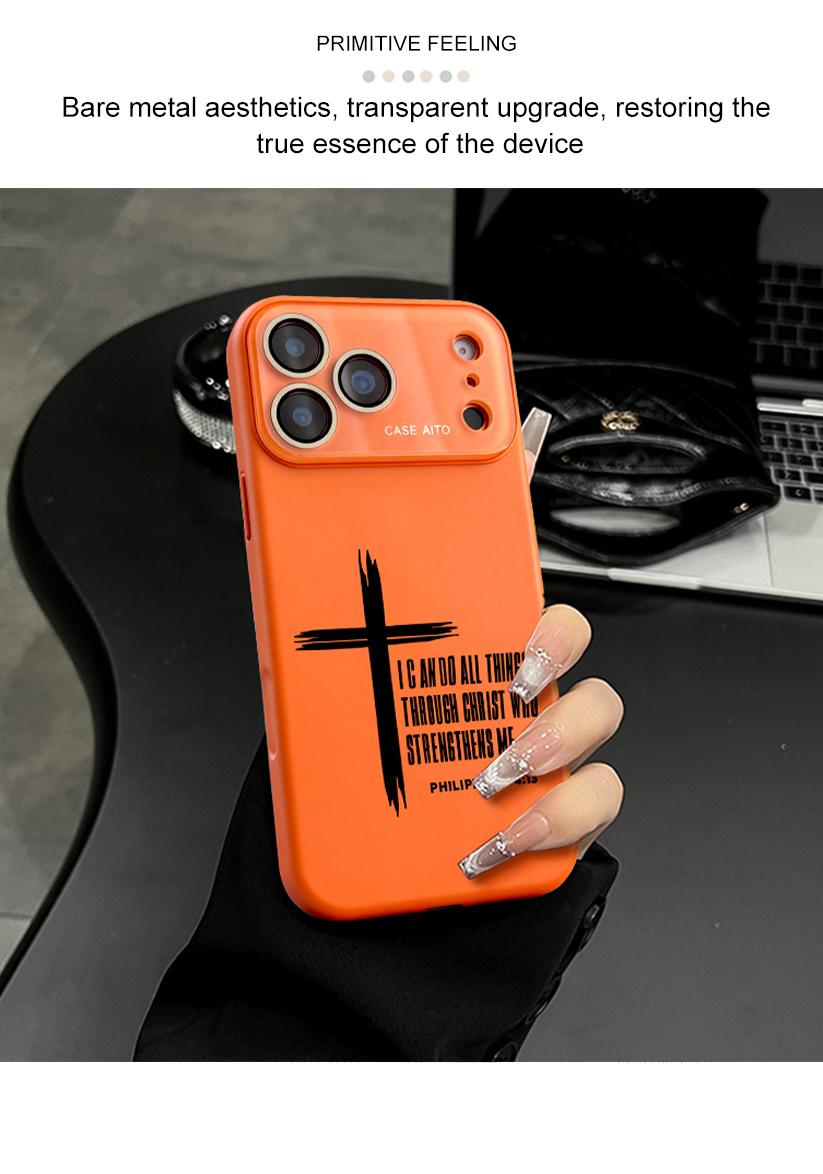 Philippians 4:13 Cross Christian iPhone Case, "I Can Do All Things ...