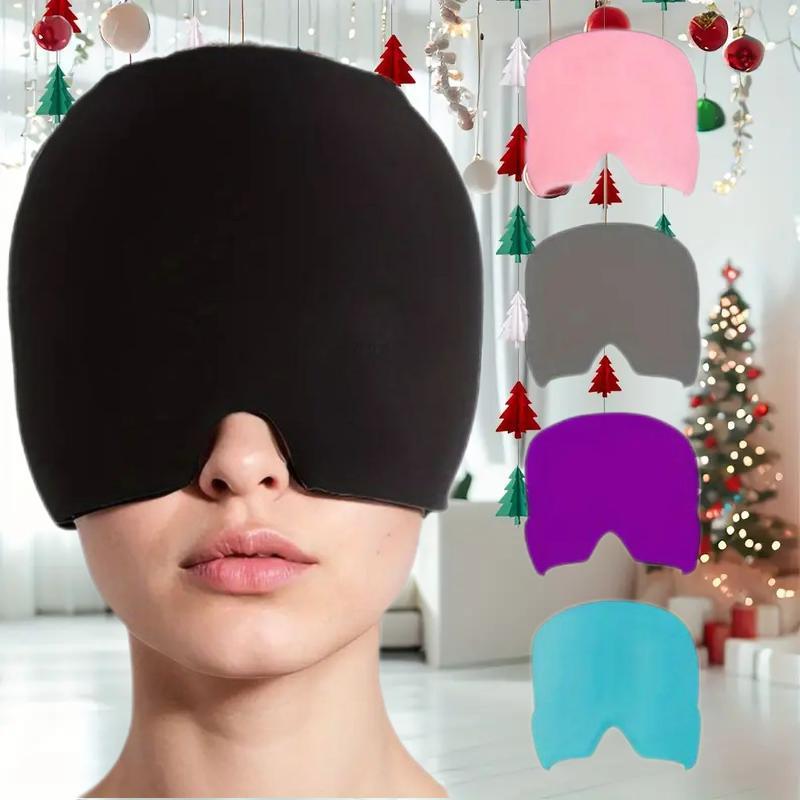 One-piece Design Solid Color Reusable Cold Compress Hat, Cold Compress ...