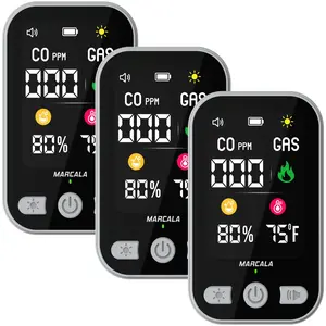 Marcala 2026 - 3-Pack - 4-in-1 Gas Detector - Wall Plug with Backup ...