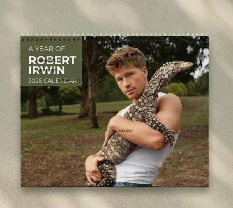 Robert Irwin 2026 Wall Calendar, Celebrity Fan Planner, Animal Lover ...