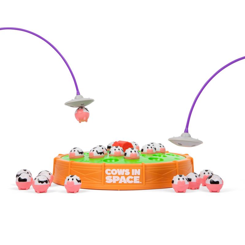 Relatable Cows In Space Game Kids UFO Game w/ Headbands Spinning Base ...
