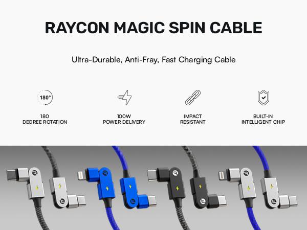 Magic Spin Cable - Fast Charging Cable for Mobile Phones and ...