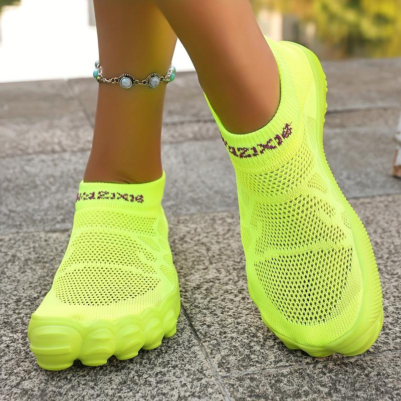 Women's Solid Color Contrast Mesh Water Shoes, Lightweight Breathable ...