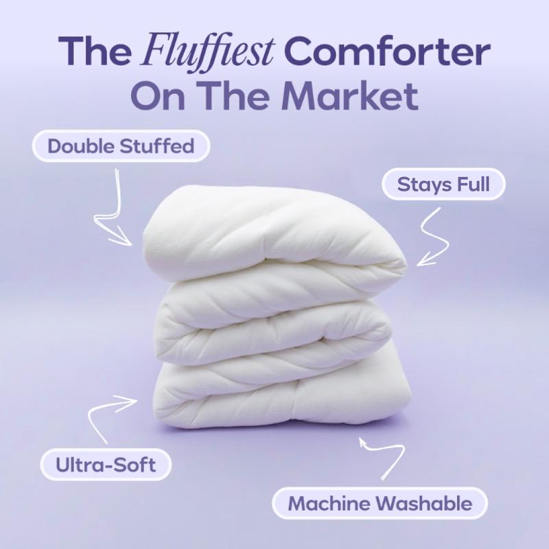 Mellow Sleep | MarshMellow Comforter - Double-Stuffed Ultra-Soft A-Class Fabric Heat-Adaptive ...