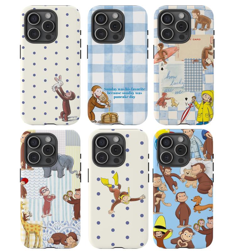 Curious Georgee Phone Case – Cute Cartoon Monkey Protective Cover for ...
