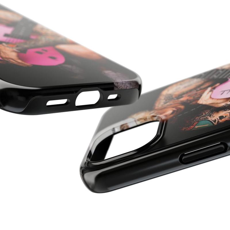 MGK Phone Case – Tickets To My Downfall Pink Guitar Design, MGK Fan Art ...