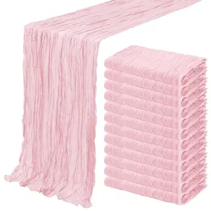 1 6 10 20 30 Pack 10Ft Cheesecloth Table Runner 20x120 Inch Boho ...