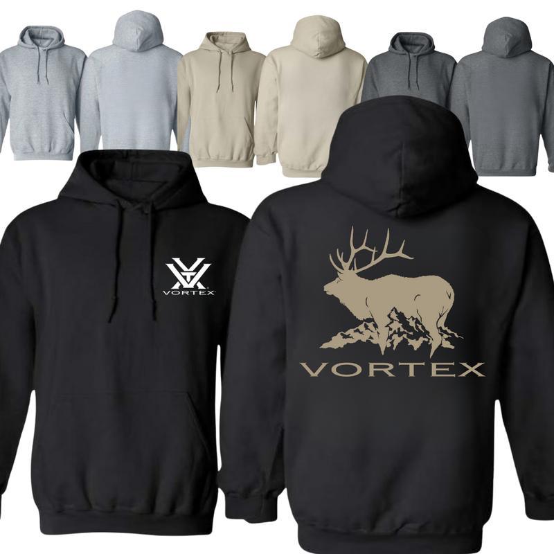🦌[Graphic Hoodie]2Side Vortex Hunting Elk Hoodie - Vintage Wildlife ...