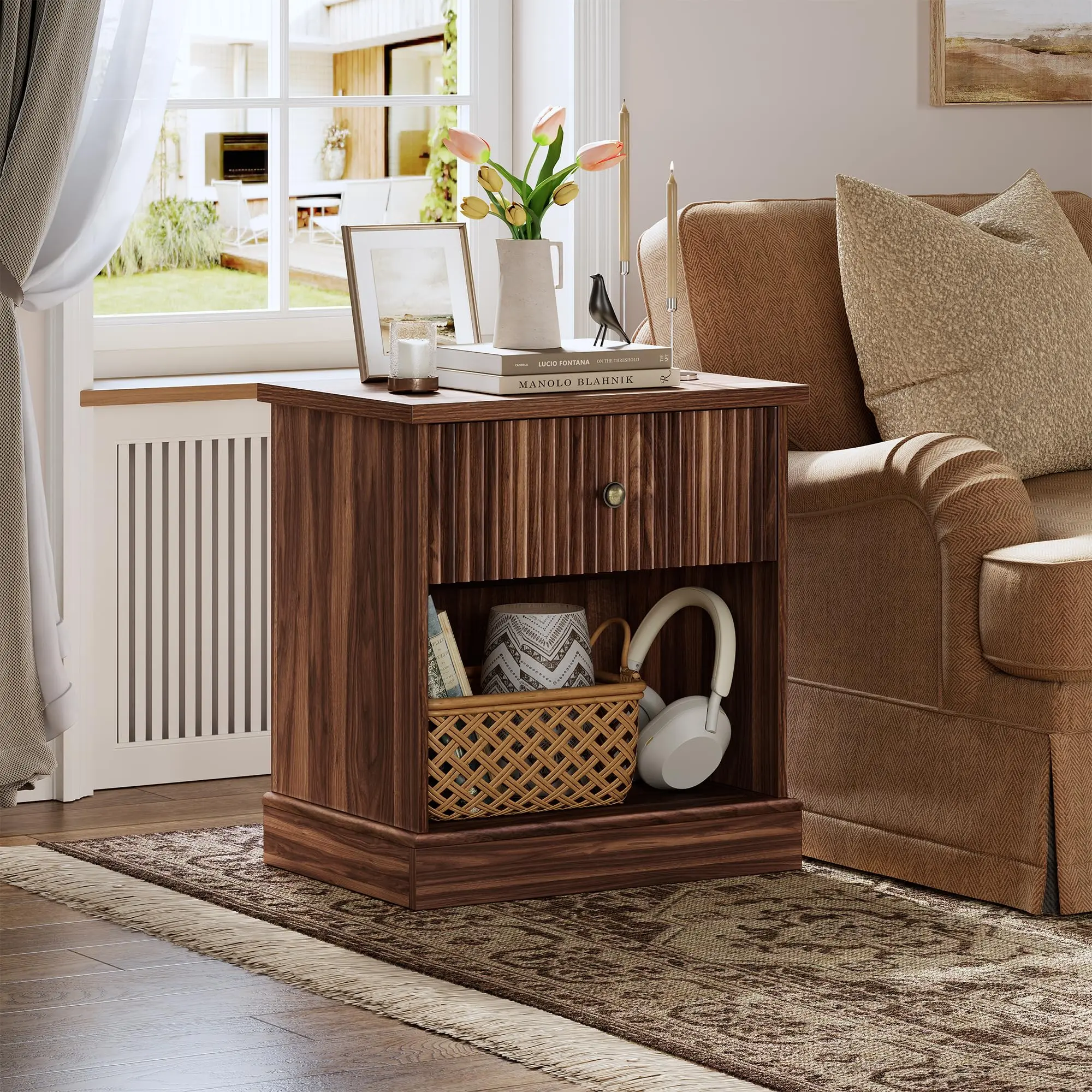 Garvee Modern Design Nightstand with Storage – Compact Chest for ...