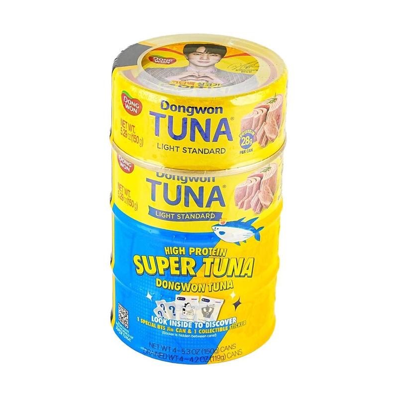 DONGWON x BTS Limited Edition Jin Tuna Can - 4 Cans (600g) - 【Limited ...