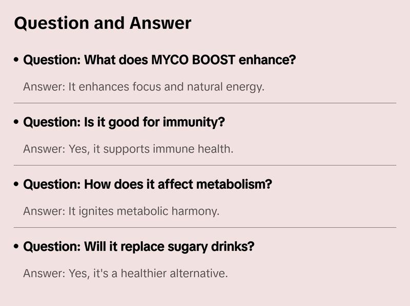 MYCO BOOST Natural Healthcare Dietary