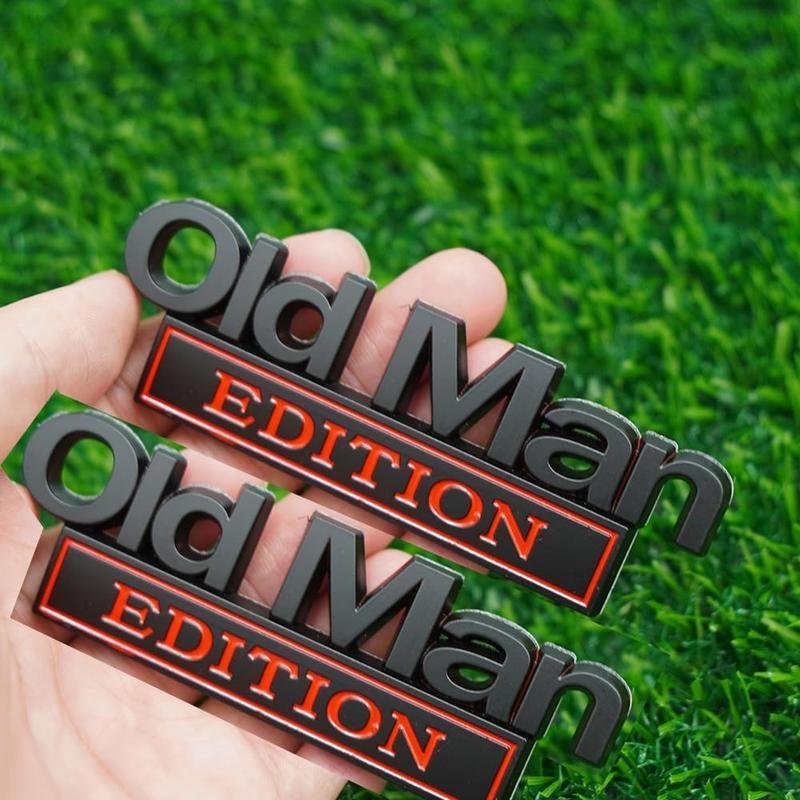 Old Man Edition 3D Emblem Sticker Badge, Funny Decals for Car, Truck ...