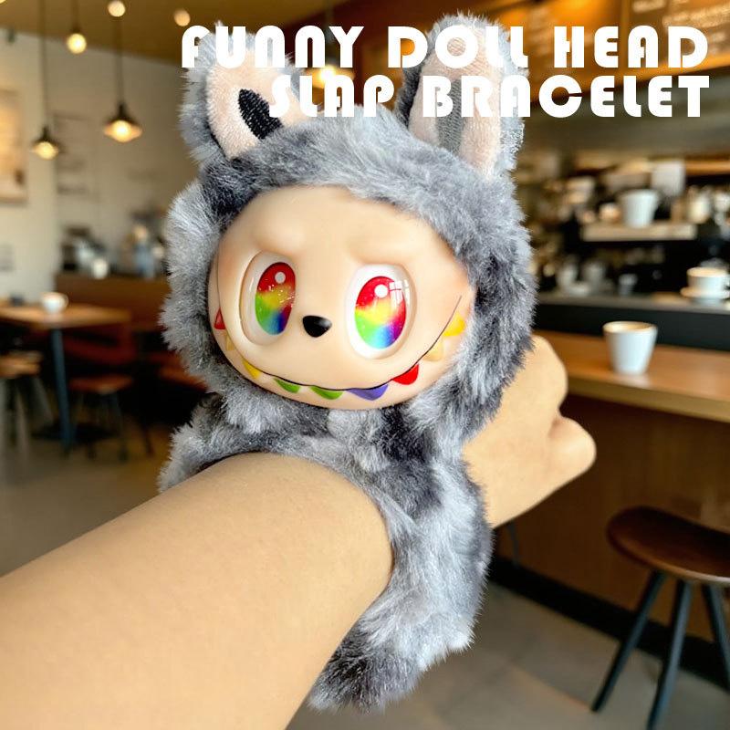 Creative clapping circle plush bracelet toy doll wrist doll clapping ...