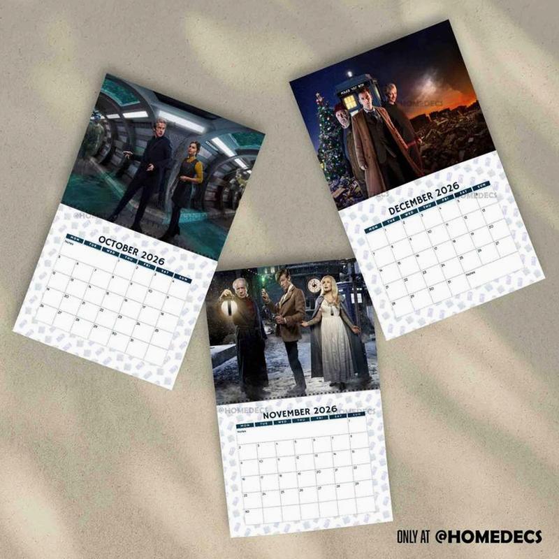 A Year Of Doctor Who 2026 Wall Calendar & Desk Calendar - Tardis with ...