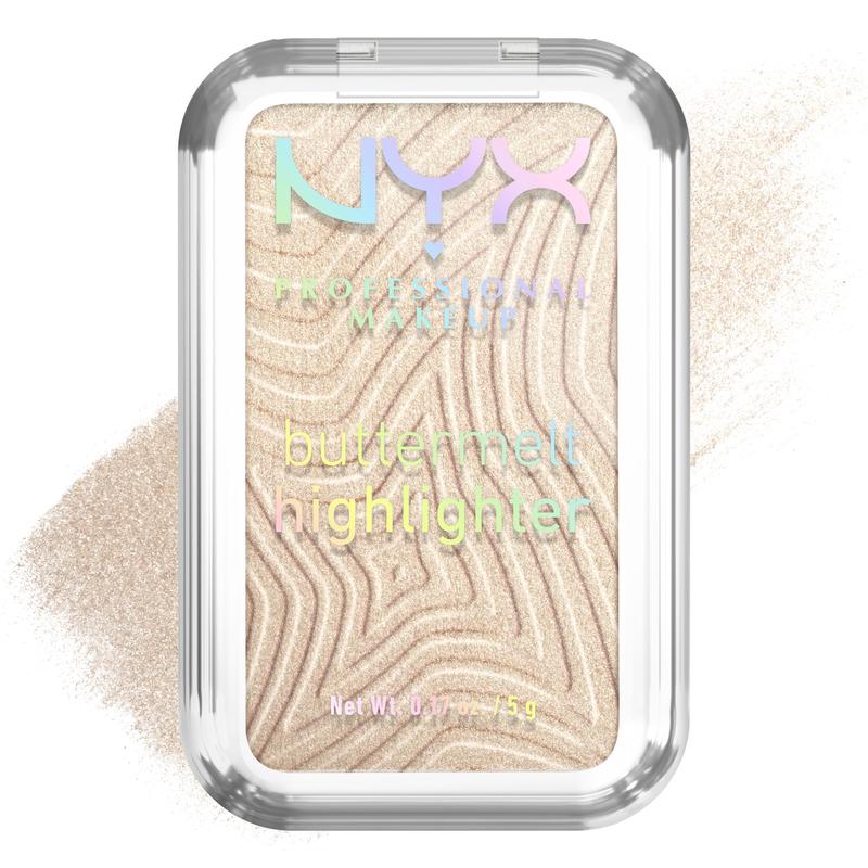 Buttermelt Highlighter, Pearl-Infused Powder Compact, NYX Professional ...