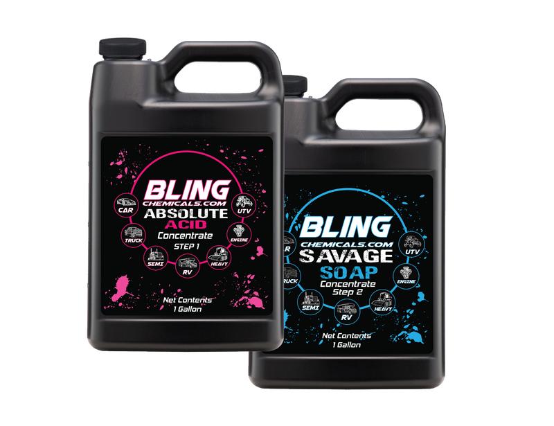 Bling Chemicals Ultimate 2 Step Gallon Set - Absolute Acid & Savage ...