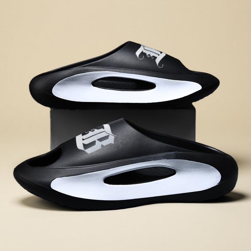 Men's EVA Closed-Toe Massage Slides Slippers – Lightweight Thick ...