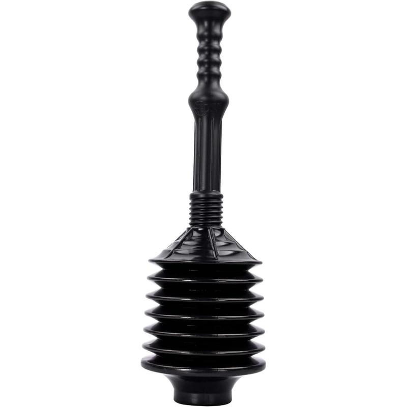 Jackson Supplies Black Bellows Accordion Toilet Plunger High Pressure ...