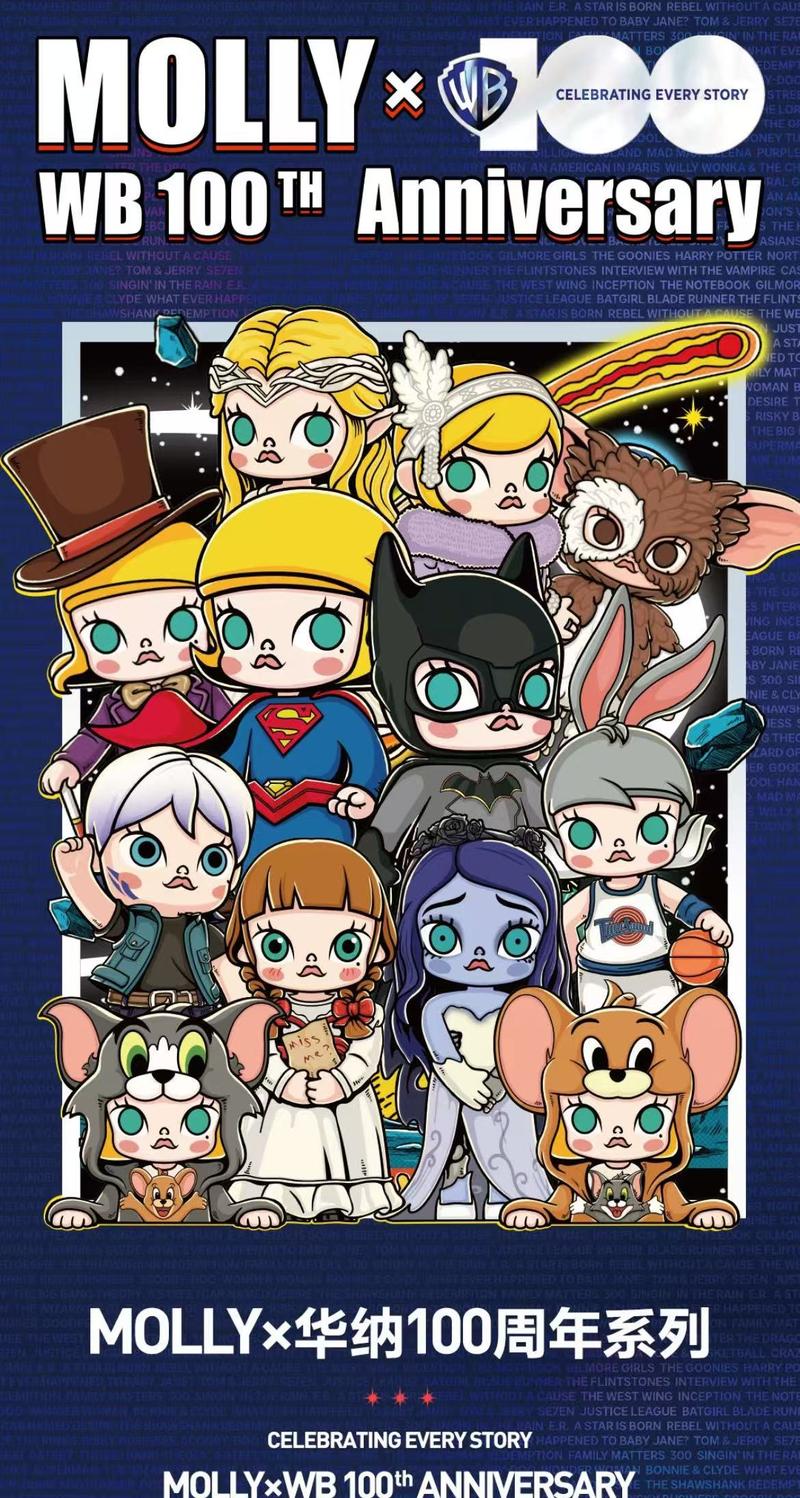 (Azi0395)POP MART MOLLY×Wamer Bros 100th Anniversary Series Figures ...