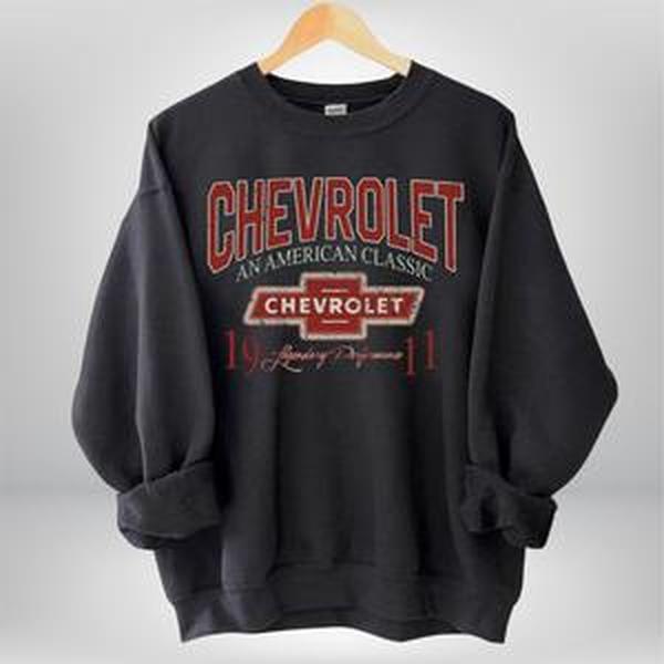 Chevrolet An American Classic Sweatshirt, Vintage Chevy Racing Crewneck ...