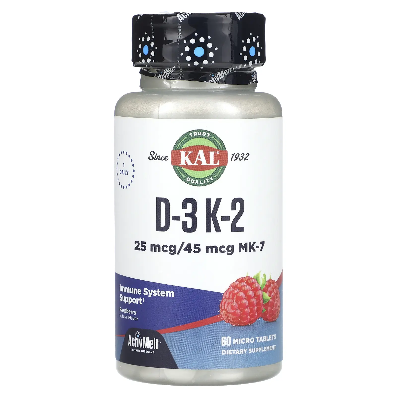 KAL D-3, K-2 , Raspberry, 60 Micro Tablets - TikTok Shop