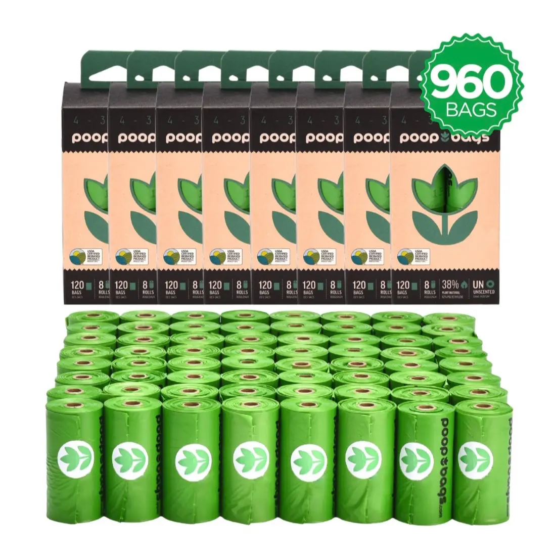 The Original Poop Bags- 960 Countdown Rolls pet poop bags pet dog poop ...
