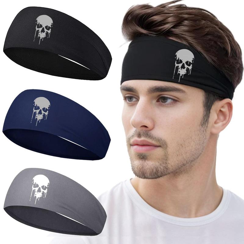 Sports Headbands For Men Sweatbands Bands 3pcs Workout Head Running ...