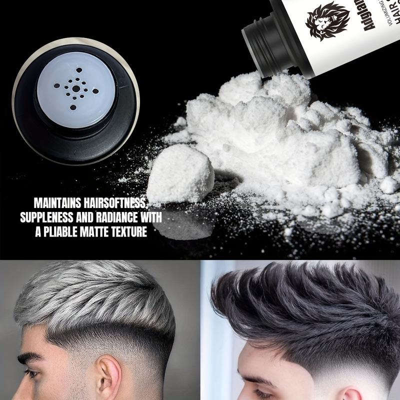 Men's Hair Volumizing Powder, Oil-Absorbing Texture Enhancer for ...