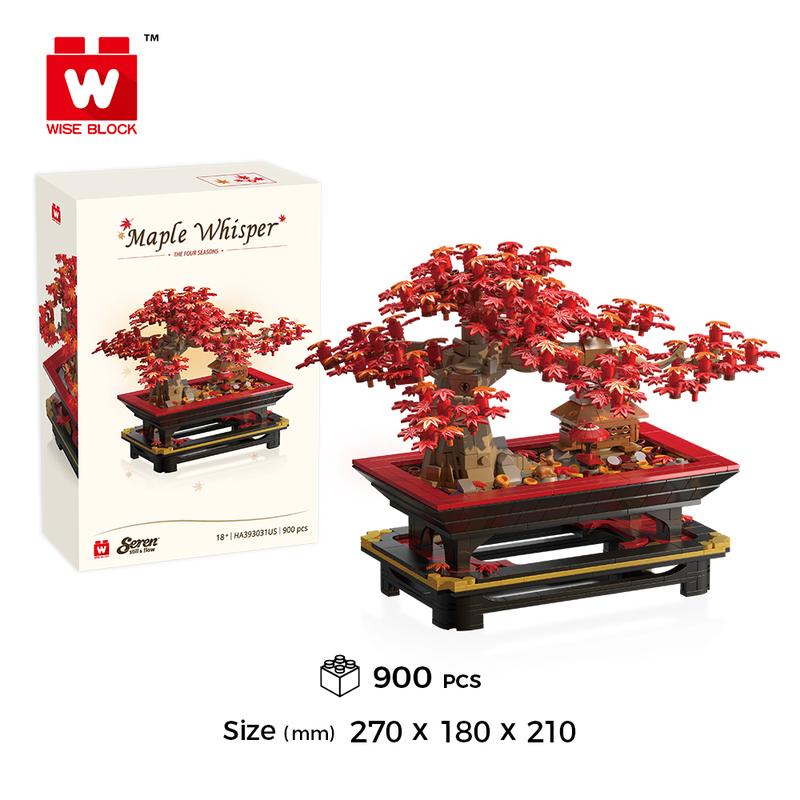 WISE BLOCK Maple Whisper Set 900 pcs 270x180x210mm for Enthusiasts and ...