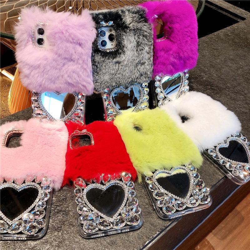 The new plush rabbit fur is suitable for iPhone 17/16 promax phone ...