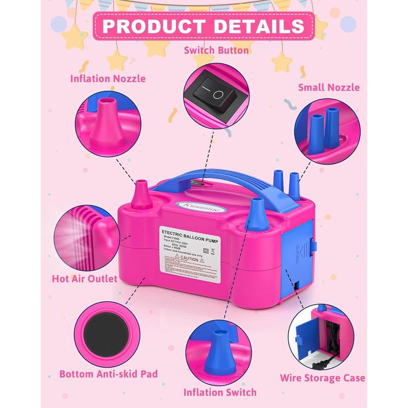Electric Balloon Pump, Balloon Inflator Machine for Balloons at ,Quick ...