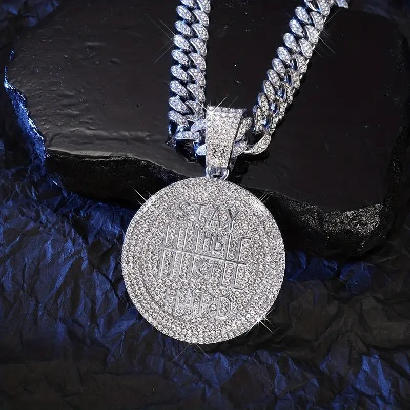 "Stay Humble Hustle Hard" Encouragement Pendant Necklace Punk Rock Hip ...