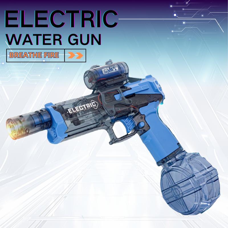 Electric Water squirt gun Long Range LED Light Lead Flame Effect ...