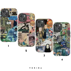 New style Studio Ghibli Collage Phone Case for iPhone - Anime Cartoon ...