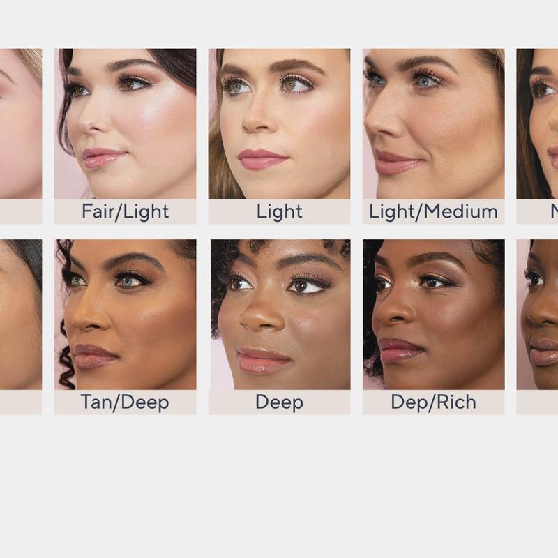 Doll 10 TCE Liquid Filter Foundation with Powder & Brush Concealer ...