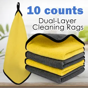 Microfiber Cleaning Cloth Rags in A Box (20 Count) -7.9" x 7.9 ...