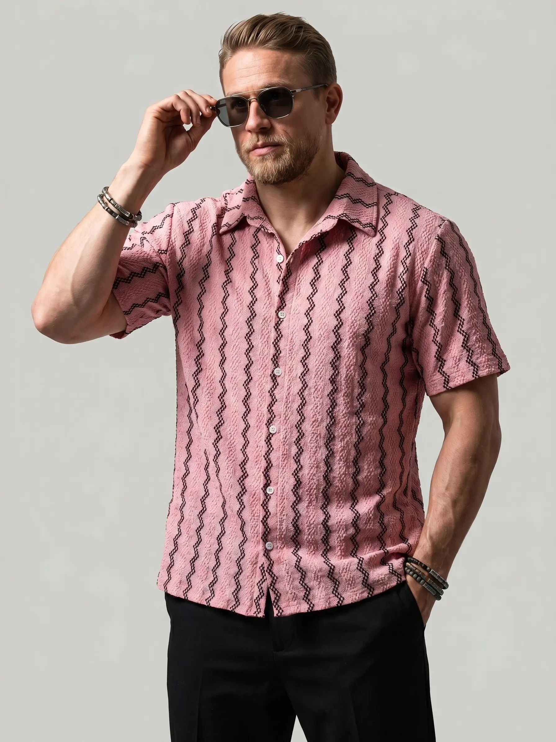 KZZ Men's Casual Shirts New Summer Styles Trendy Menswear Top for Men ...