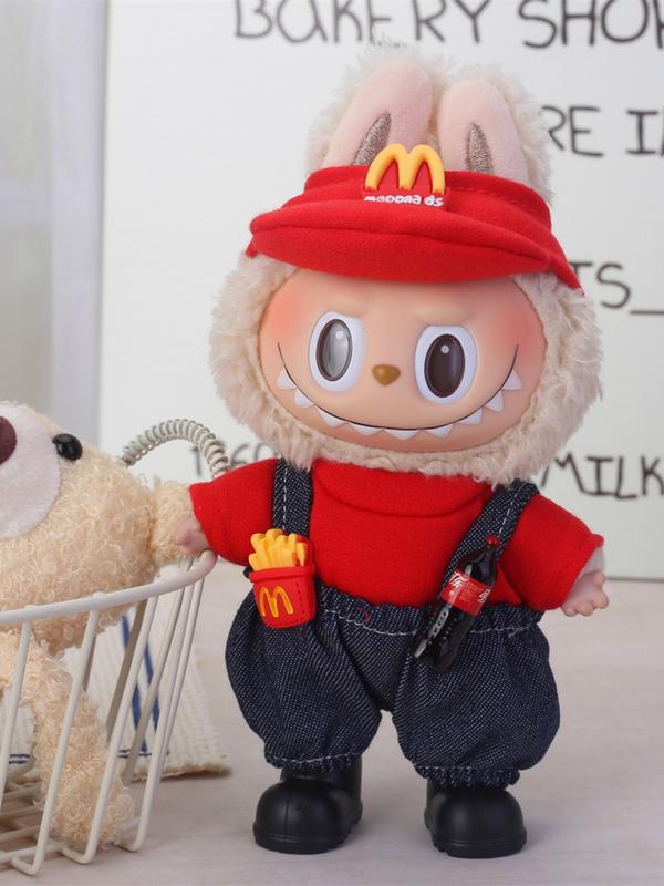 Labubu Work Set Doll Clothes, M Series Handmade for 17cm Labubu Dolls ...