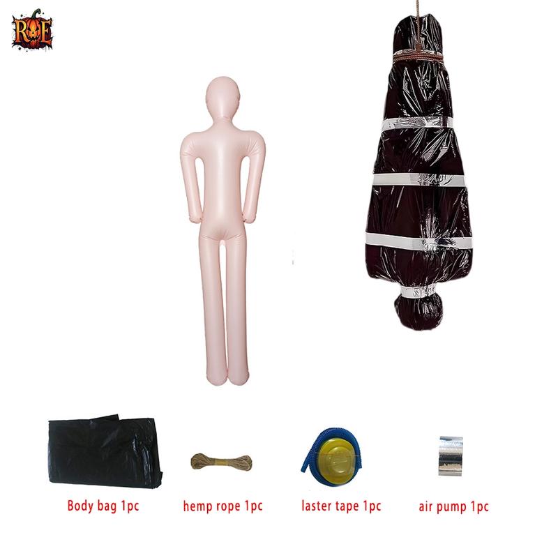 Halloween Inflatable Dummy with Decorative Set, Horror Props for ...