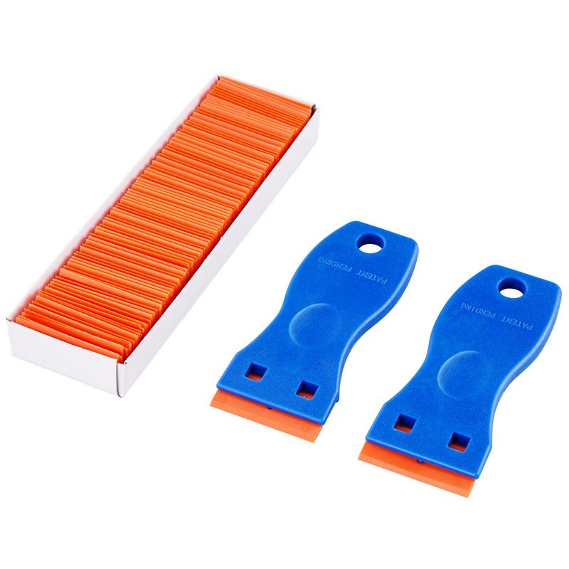 VEVOR Plastic Razor Blade Scraper, , 2PCS Scraper Tool, 120PCS Plastic ...